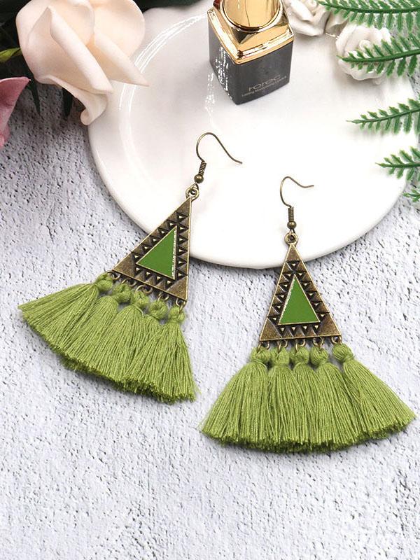 5 Colors Tassels Earrings Accessories – Esssen